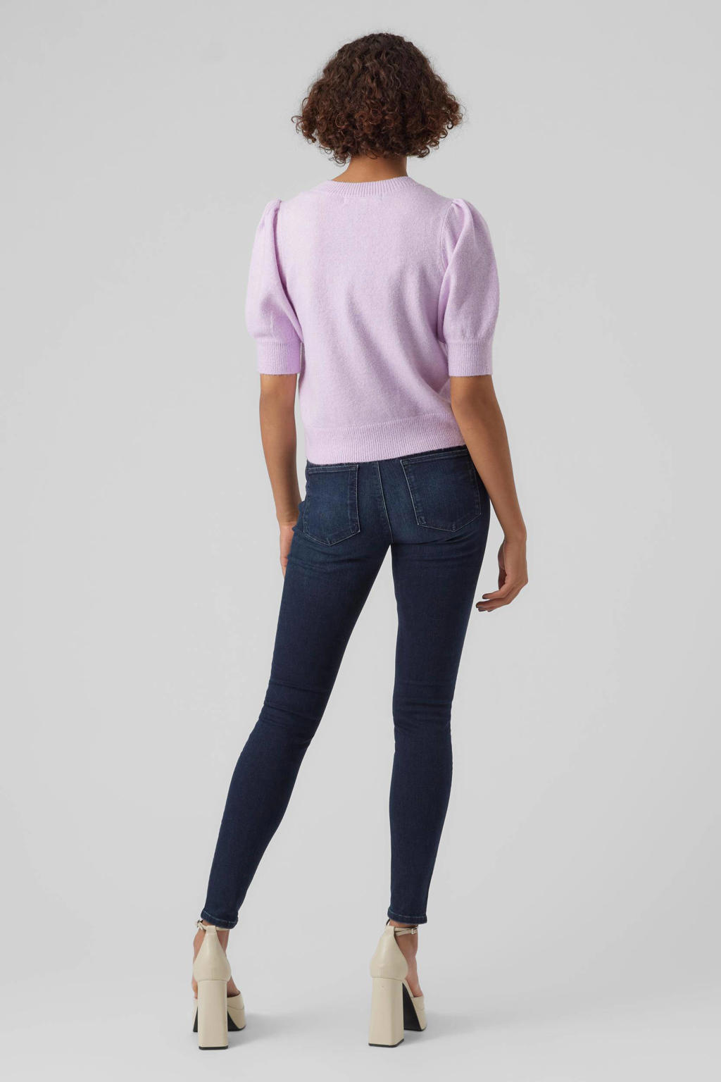 VERO MODA gebreide trui VMDOFFY lila | wehkamp