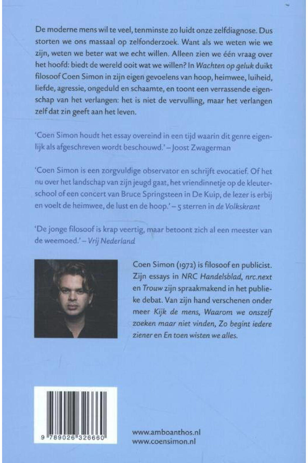 Coen Simon Wachten op geluk kopen? | Morgen in huis | wehkamp