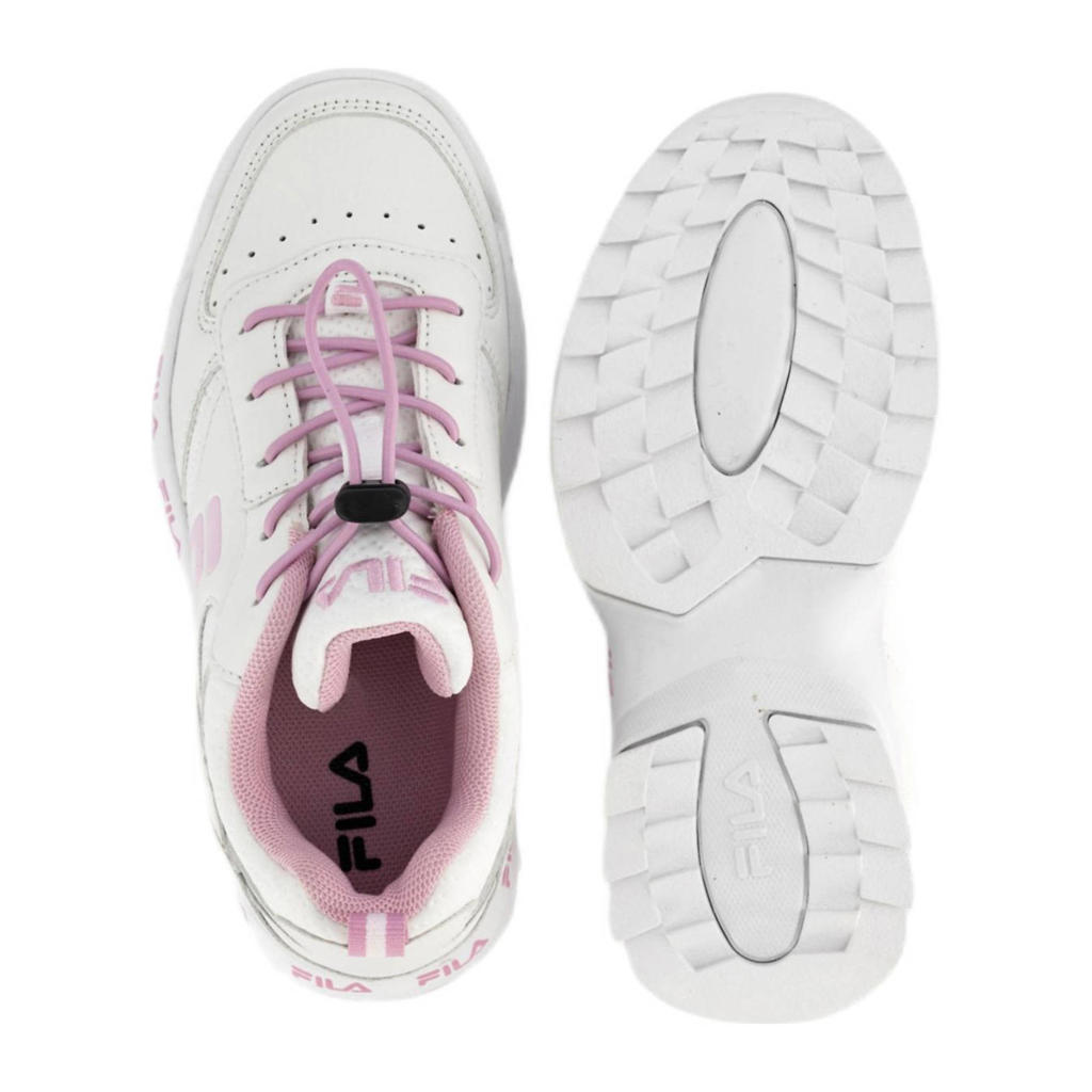 Fila chunky sneakers wit/roze | wehkamp