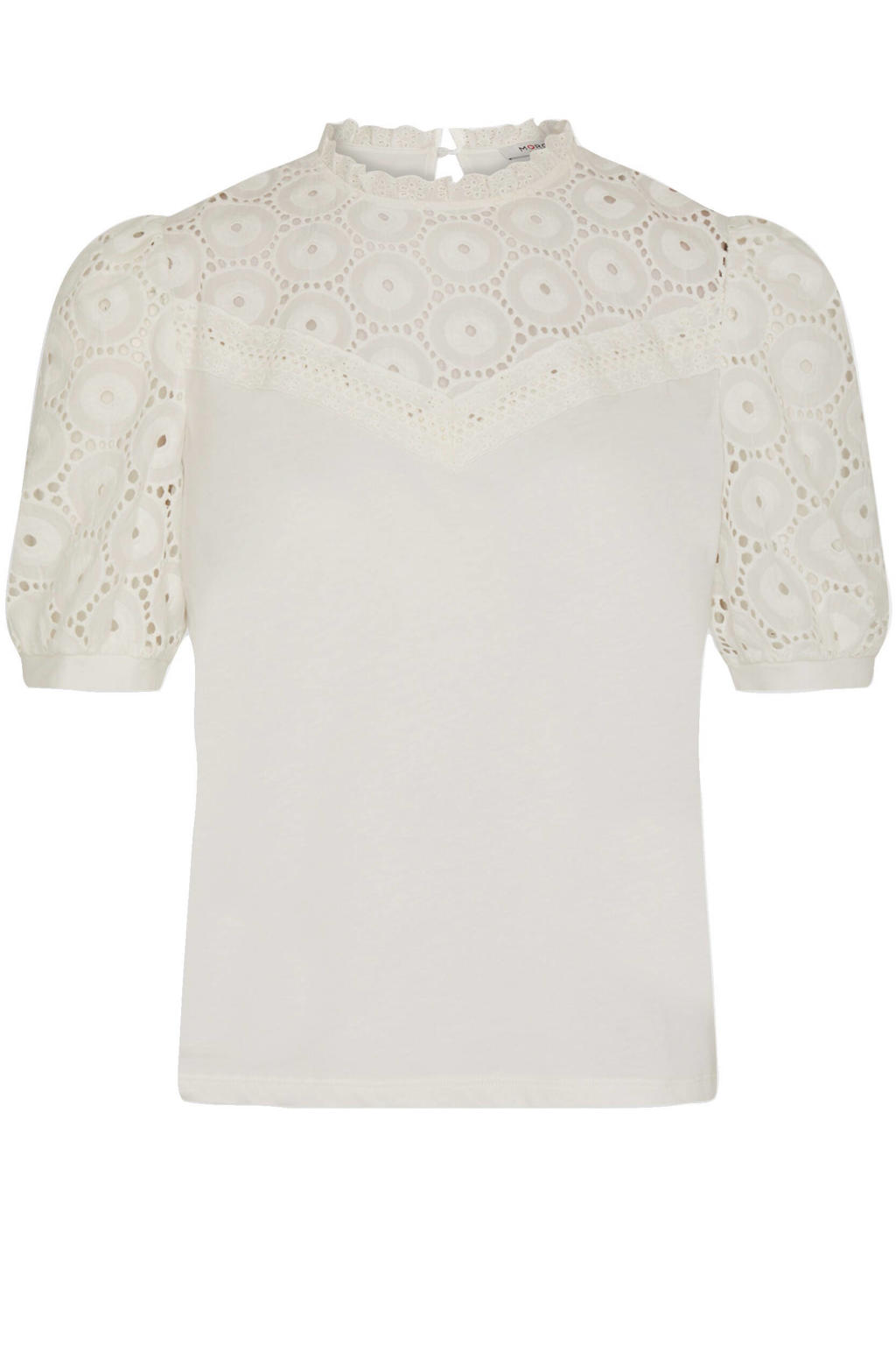 Morgan blousetop met broderie ecru | wehkamp