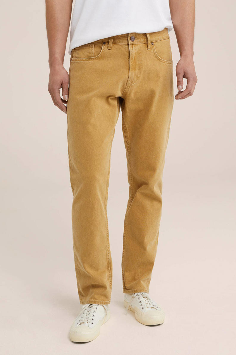 WE Fashion Blue Ridge regular fit broek Renz D amber brown | wehkamp