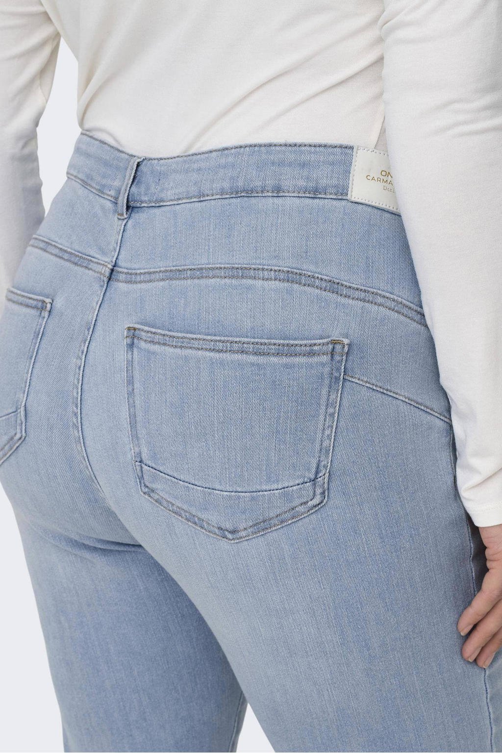 ONLY CARMAKOMA push-up skinny jeans CARPOWER MID PUSH UP light blue ... ONLY CARMAKOMA push-up skinny jeans CARPOWER MID PUSH UP light blue ...