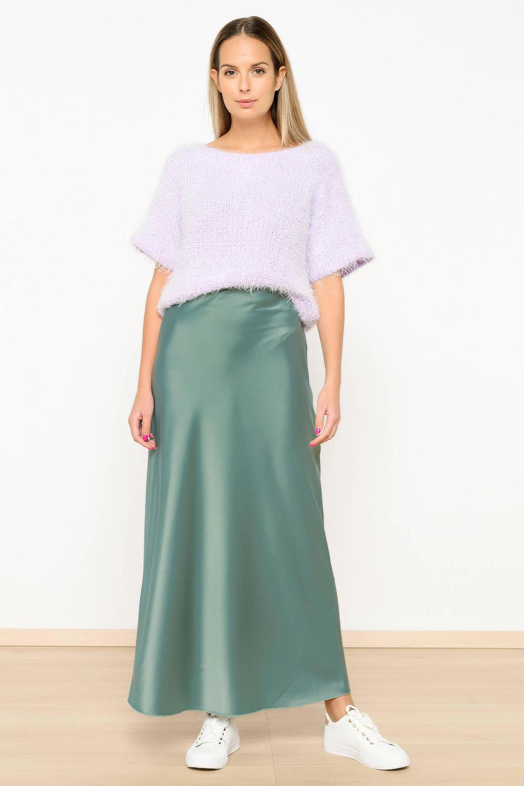 LOLALIZA satijnen rok groen kopen? | Morgen in huis | wehkamp