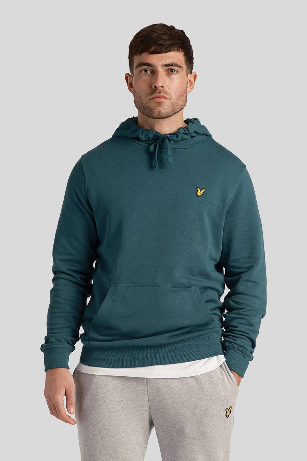 Lyle & Scott hoodie met logo malachite green | wehkamp