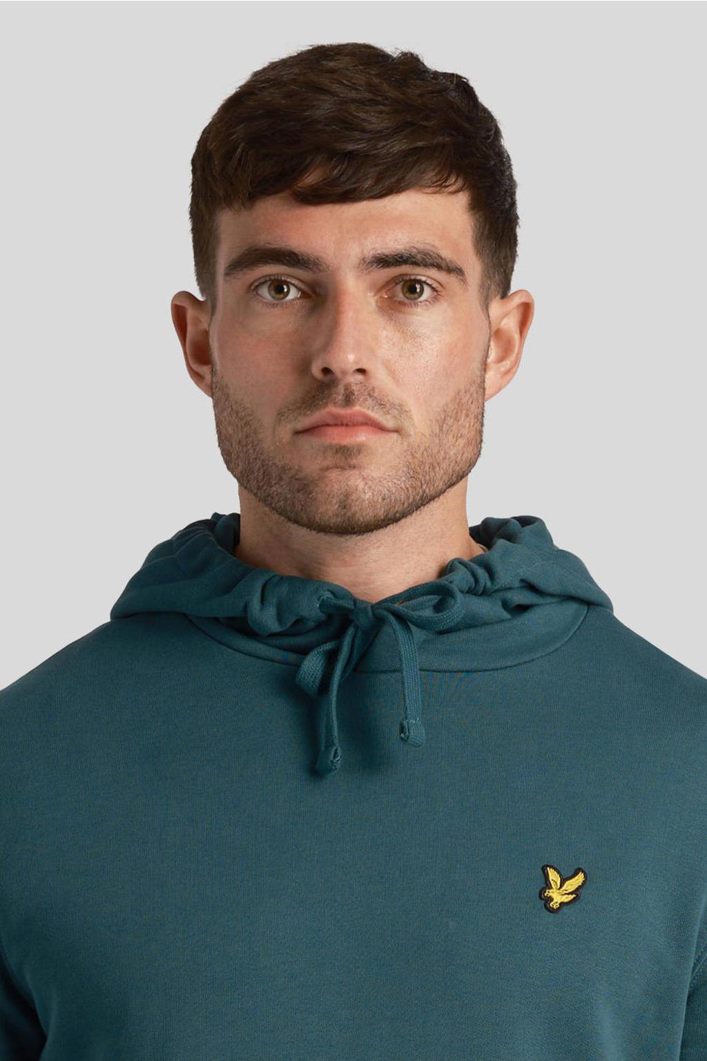 Lyle & Scott hoodie met logo malachite green | wehkamp