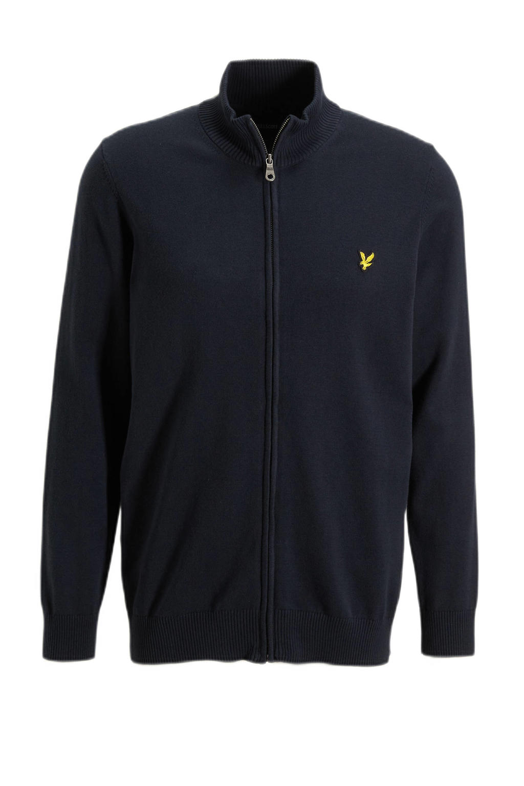 Lyle & Scott vest met logo dark navy | wehkamp