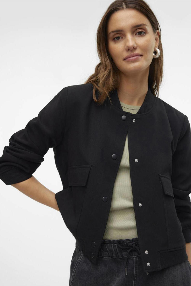 VERO MODA bomberjack VMAMALA zwart | wehkamp