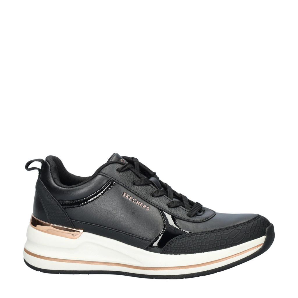 Skechers Billion 2 Fine Shine sneakers zwart | wehkamp