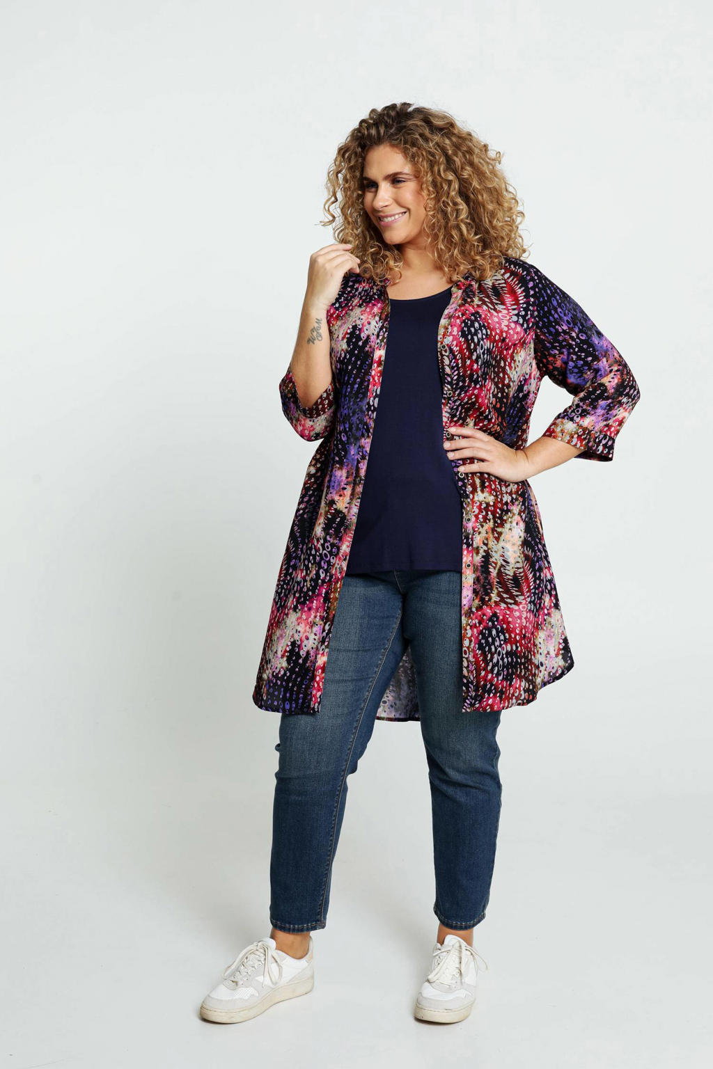 Paprika tuniek met all over print multi | wehkamp