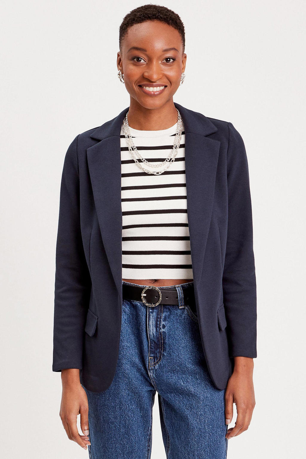 Cache Cache getailleerde blazer marine | wehkamp