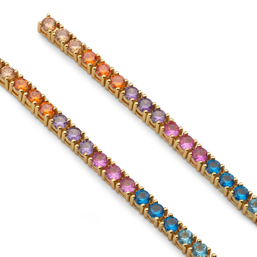 Kurt Geiger oorbellen Rainbow Linears met strass multi | wehkamp