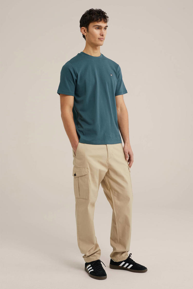WE Fashion tapered fit cargo broek sesame | wehkamp