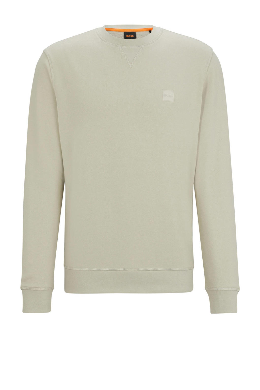 BOSS sweater Westart met logo beige | wehkamp