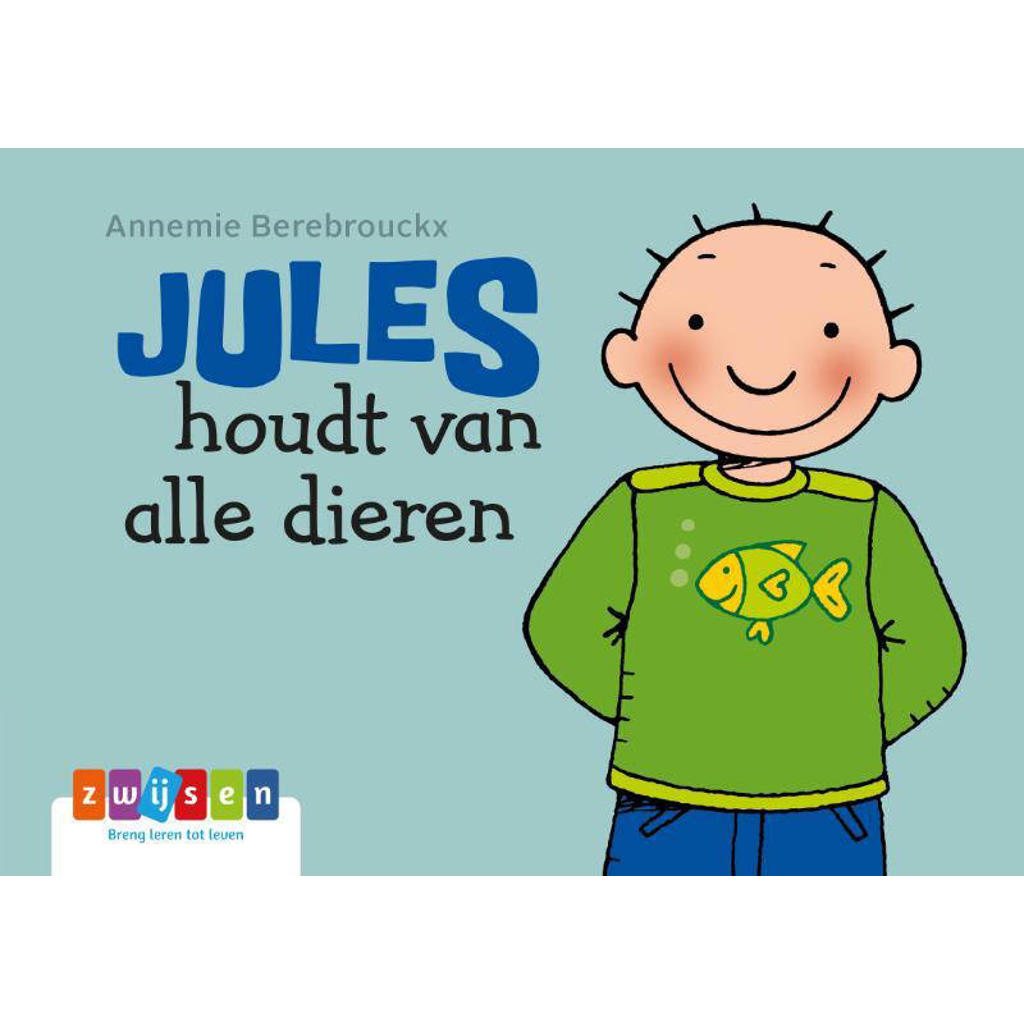 Annemie Berebrouckx Jules kartonboekje: Jules houdt van alle dieren ...