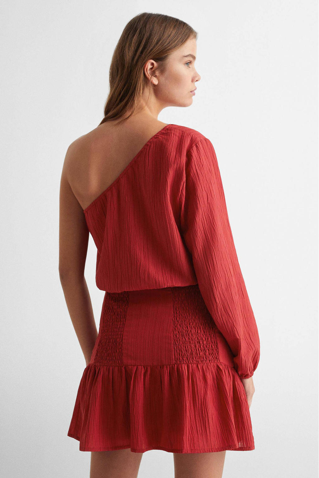 Mango Kids one shoulder top rood | wehkamp