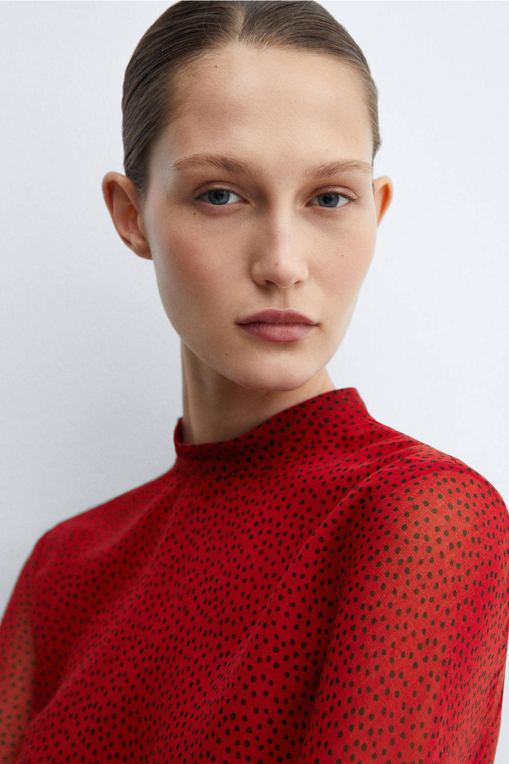 Mango top met stippen rood kopen? | Morgen in huis | wehkamp