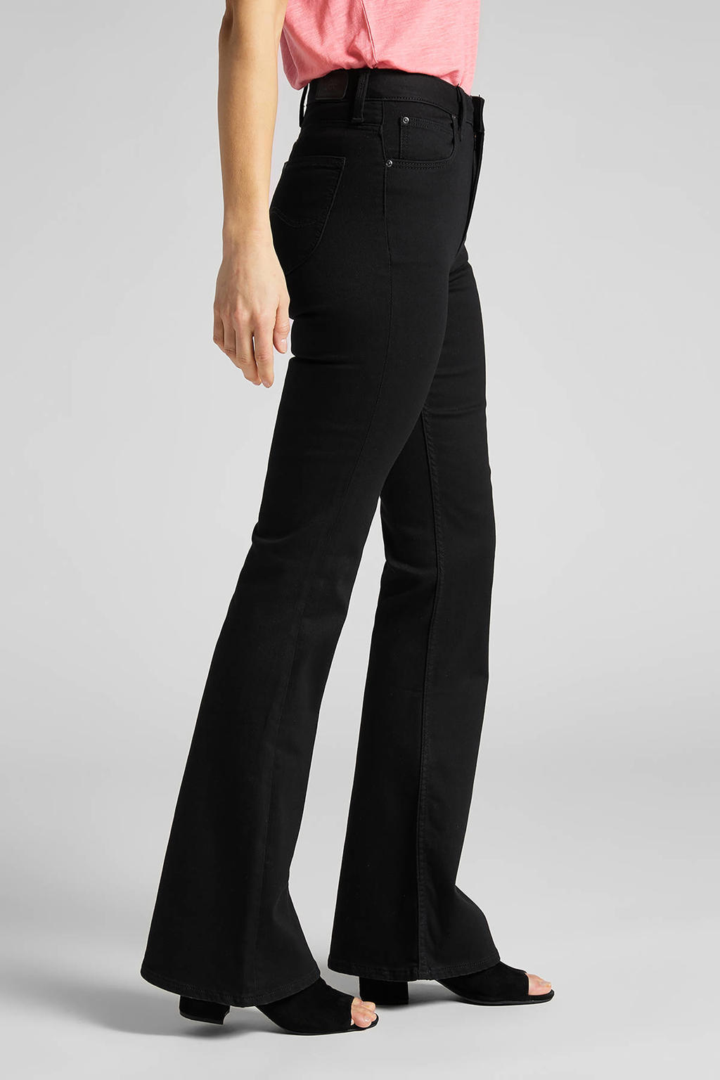 Lee high waist flared jeans Breese black denim | wehkamp