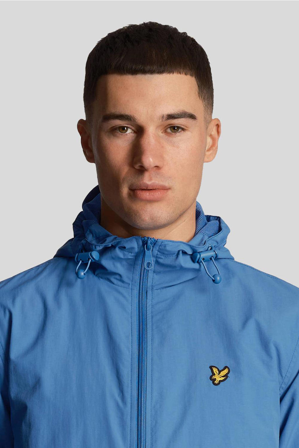 Lyle & Scott jas met logo spring blue | wehkamp