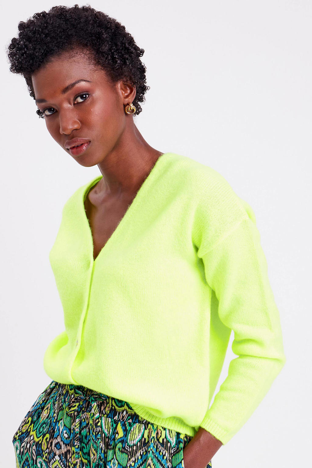 Cache Cache gebreid vest felgeel | wehkamp