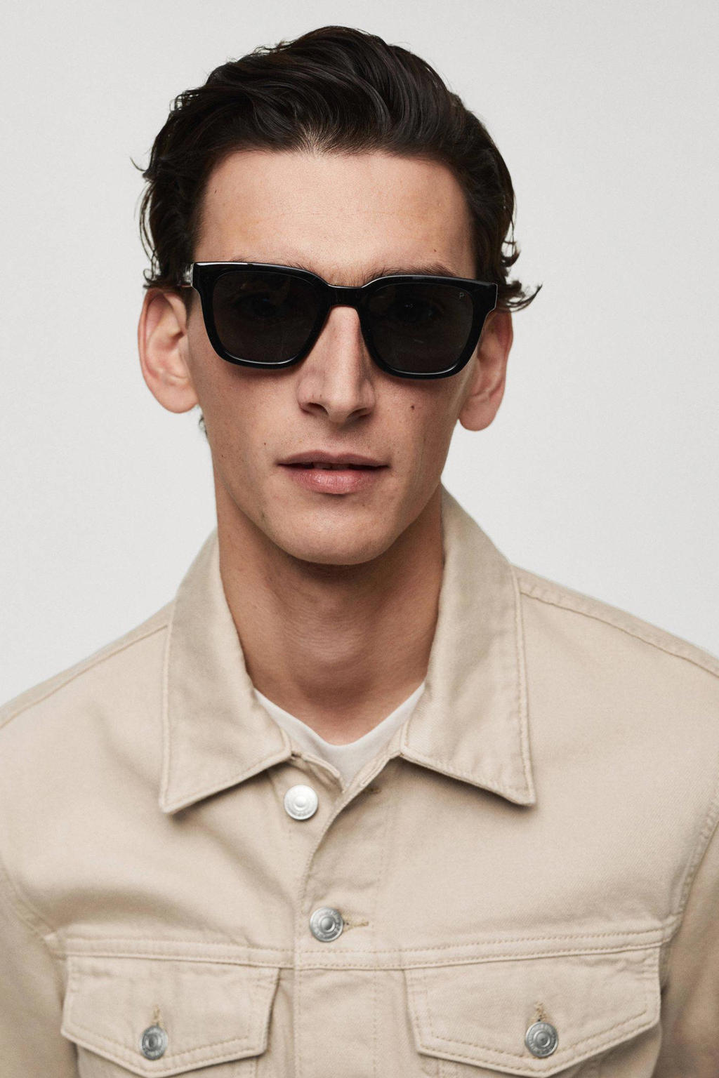 Mango Man spijkerjas lichtbeige | wehkamp