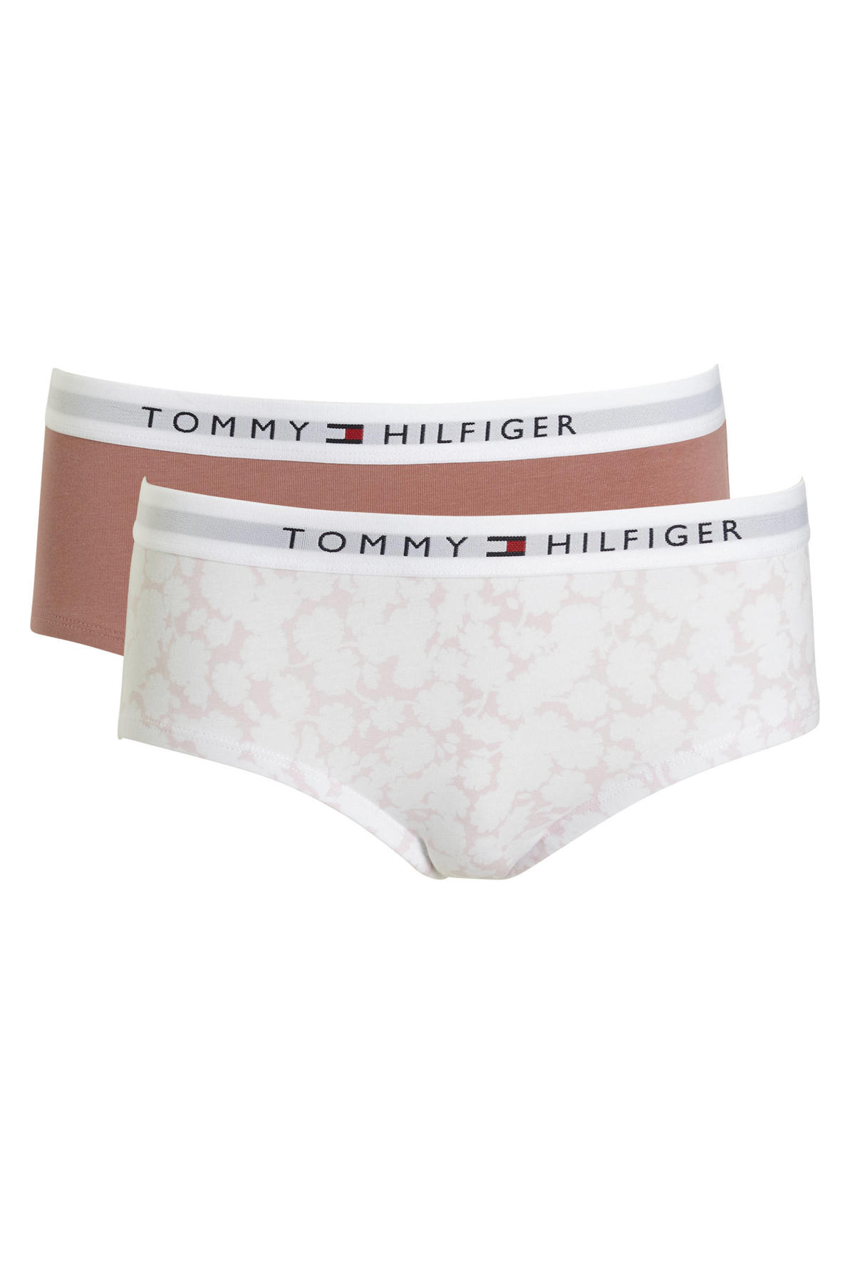 Tommy Hilfiger hipster - set van 2 beige/oudroze | wehkamp
