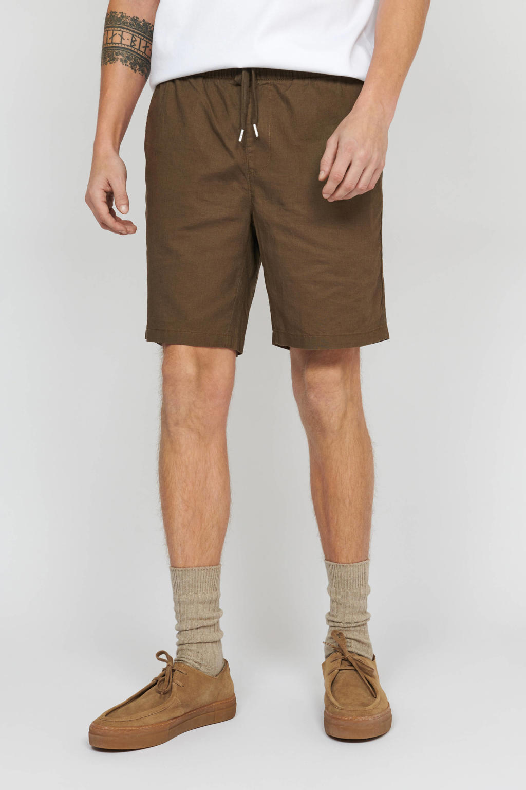 Matinique regular fit short barton brown soil | wehkamp