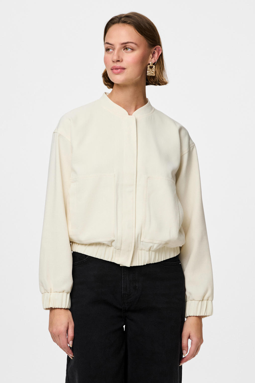 PIECES bomberjack PCANNIE ecru | wehkamp