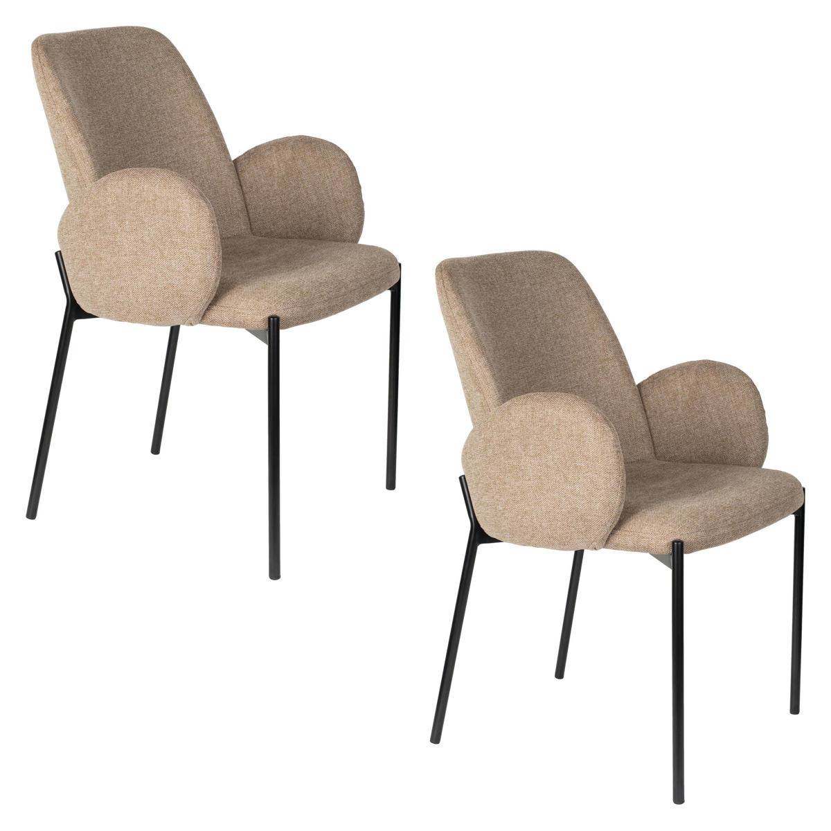 Housecraft Living eetkamerstoel (set van 2) Tjarda | wehkamp