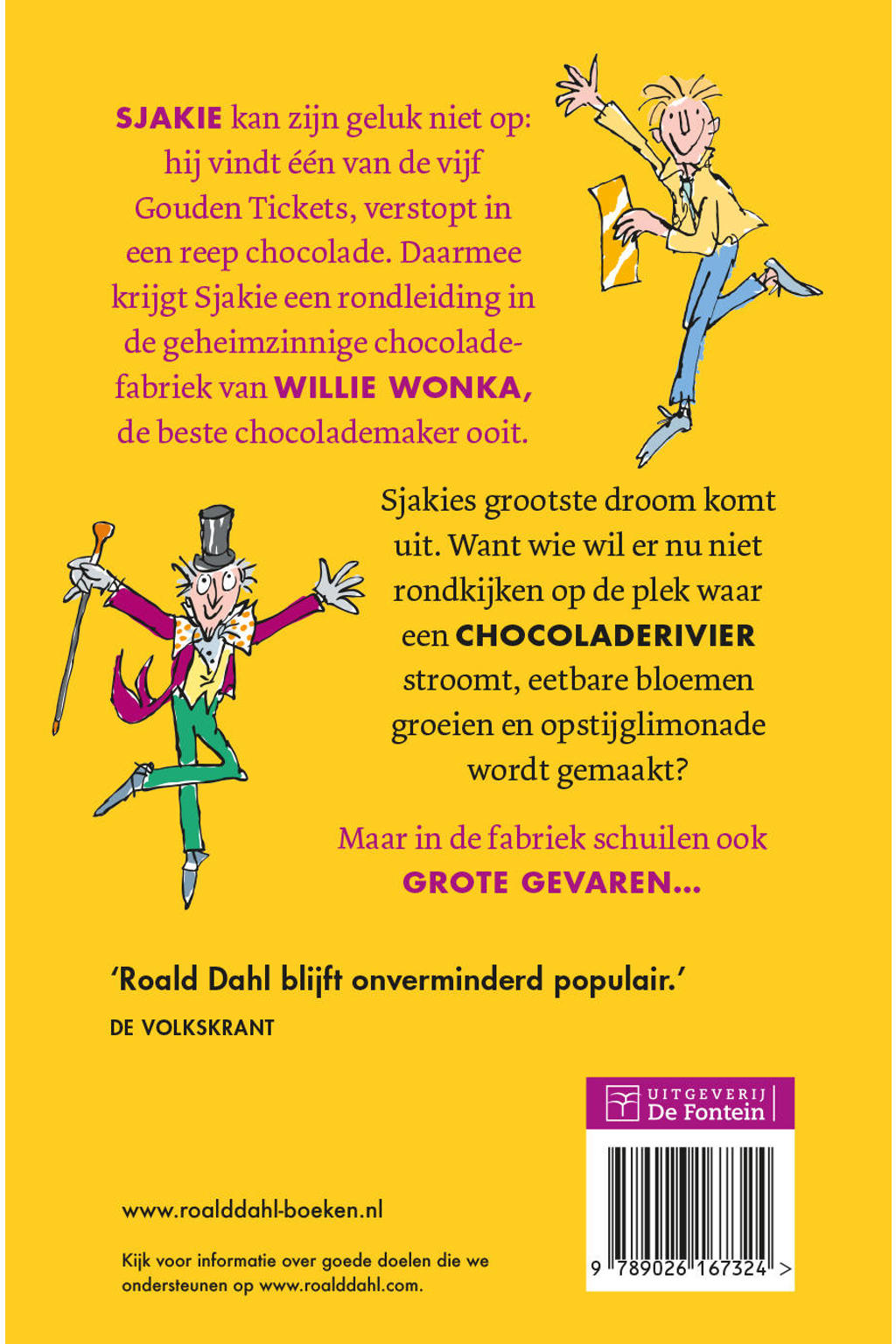 Roald Dahl Sjakie en de chocoladefabriek | wehkamp