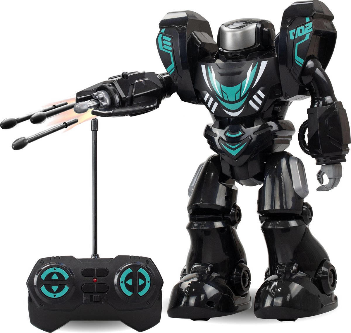 Silverlit Robo Blast One Mini Black | wehkamp