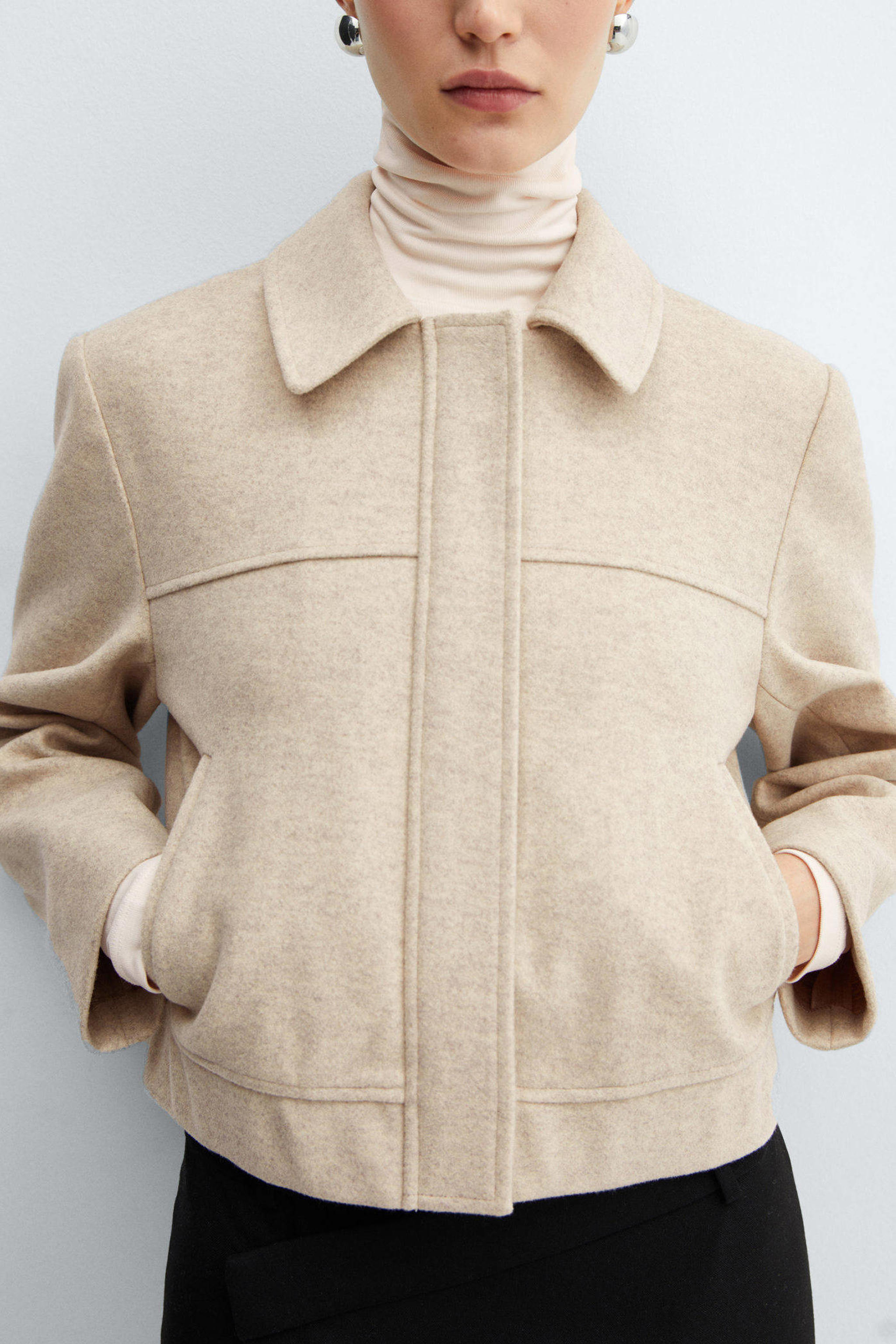 Mango kort jasje beige kopen? | Morgen in huis | wehkamp