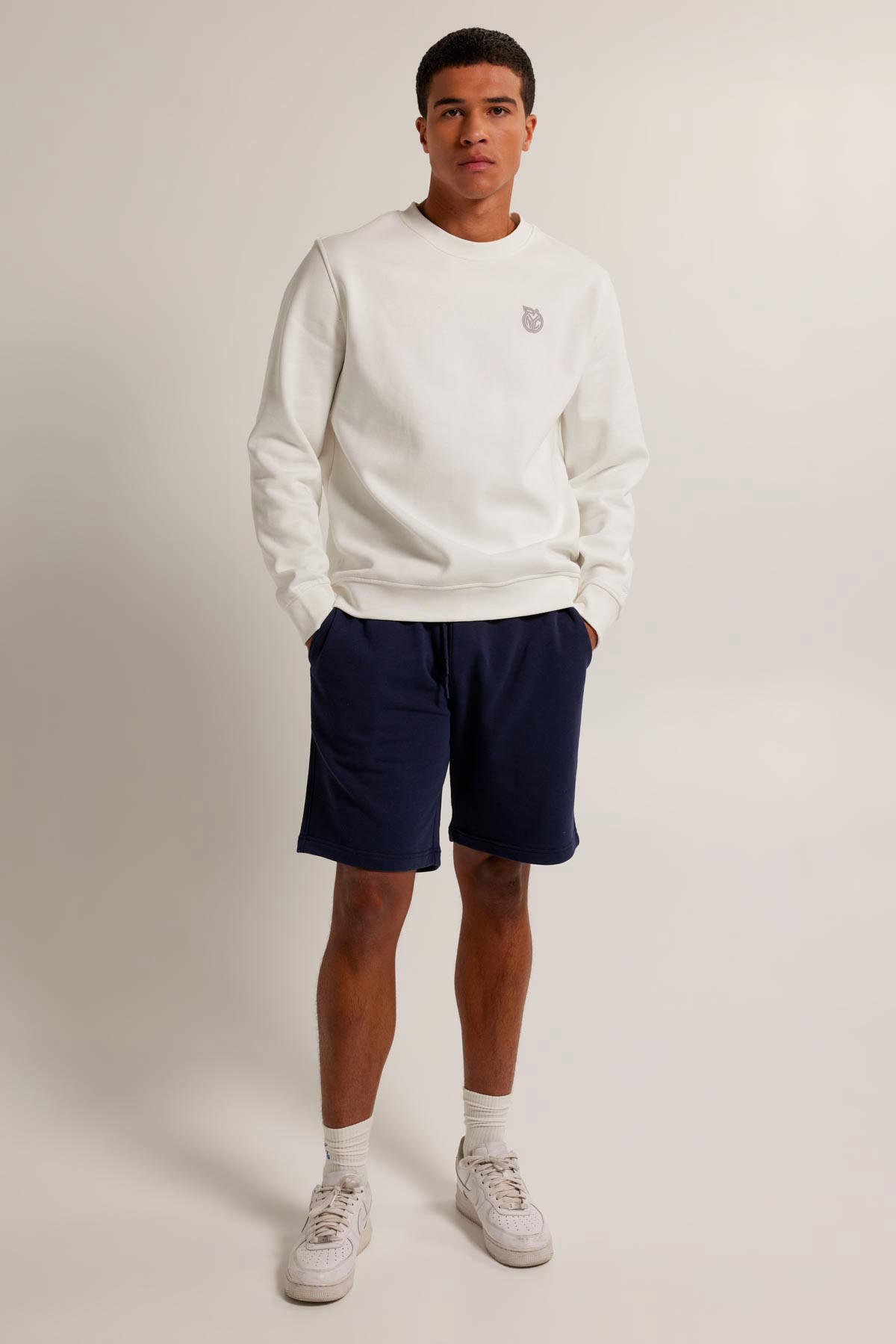 America Today sweater Spence Crew met logo off white | wehkamp