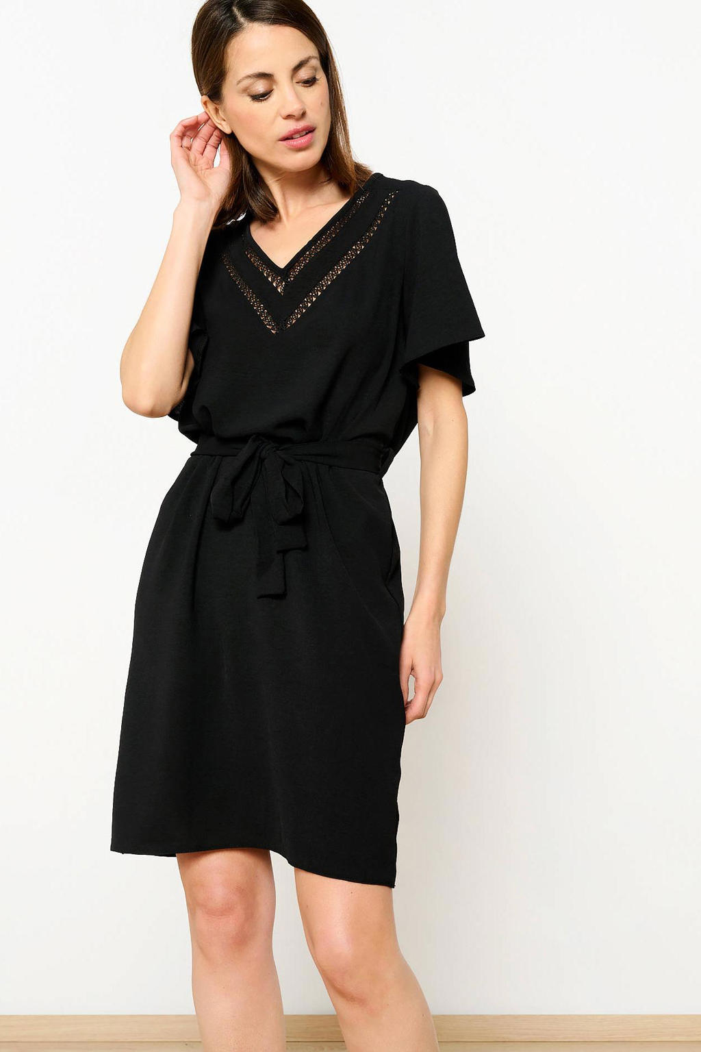 LOLALIZA jurk met open rug zwart | wehkamp