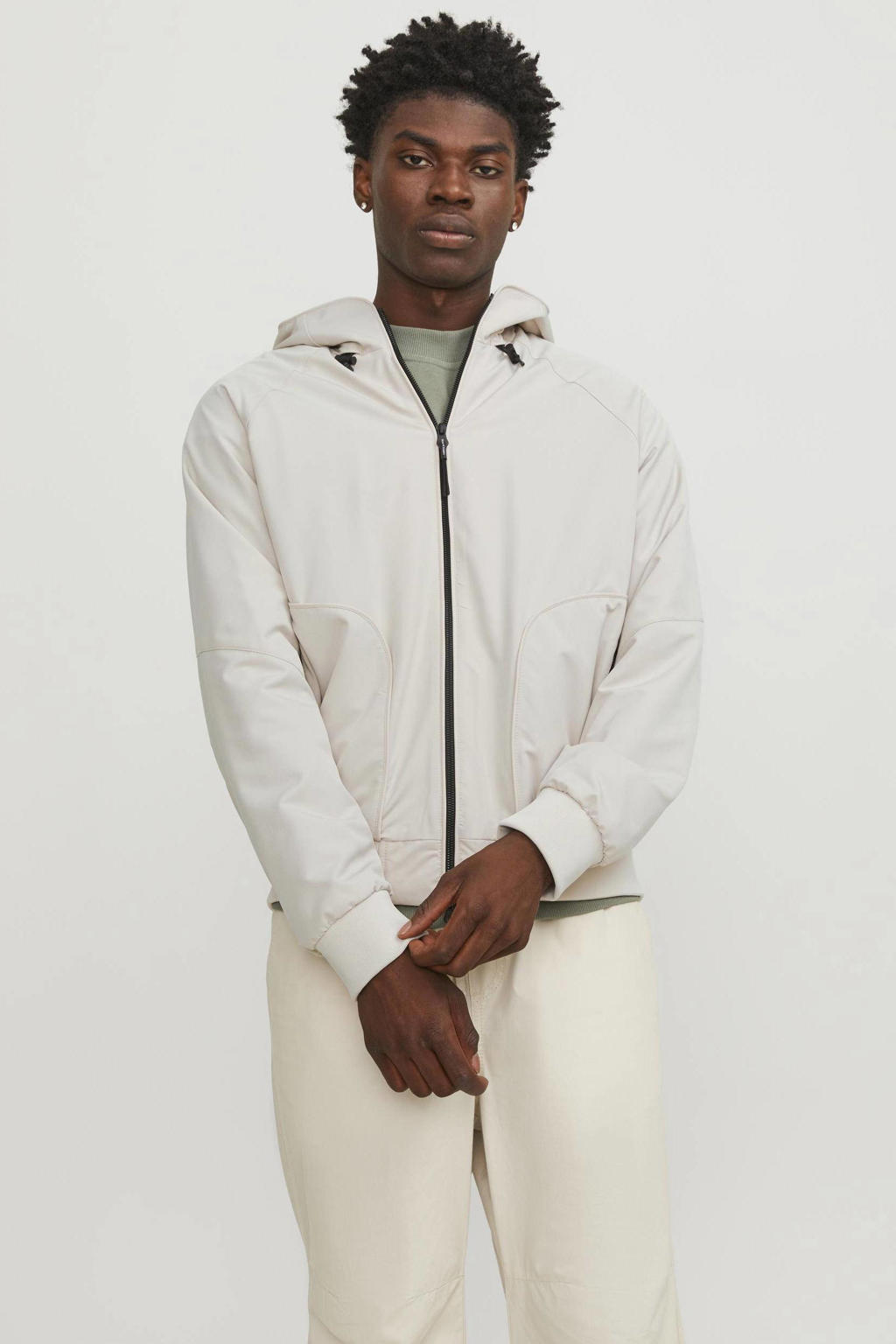JACK & JONES CORE bomberjack JCOTRACK ecru | wehkamp