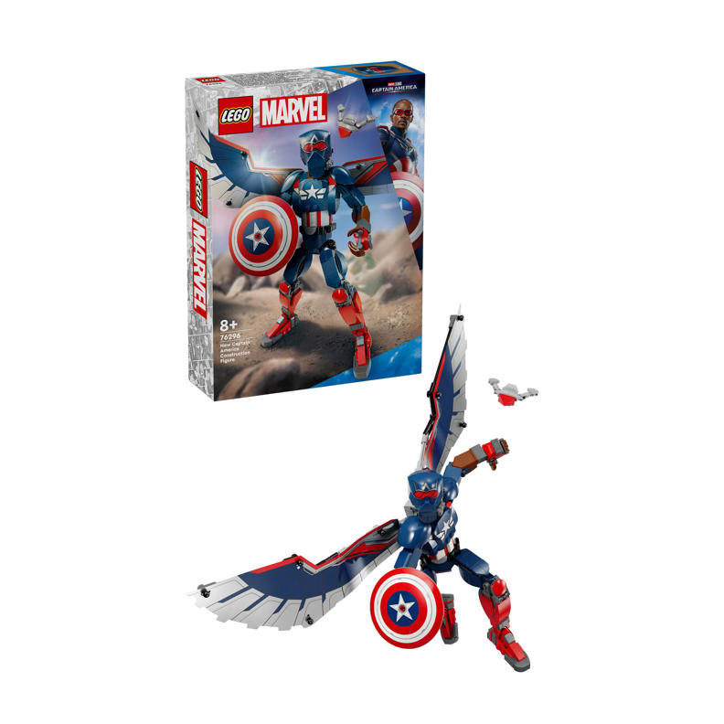 LEGO Marvel Nieuwe Captain America bouwfiguur 76296 | wehkamp