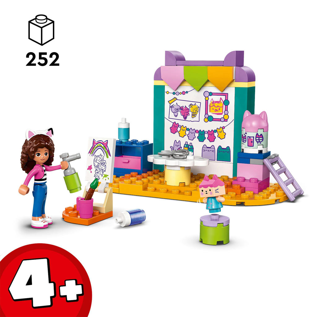 LEGO Gabby's Dollhouse 4+ Gabby's poppenhuis Knutselen met Babykitty ...