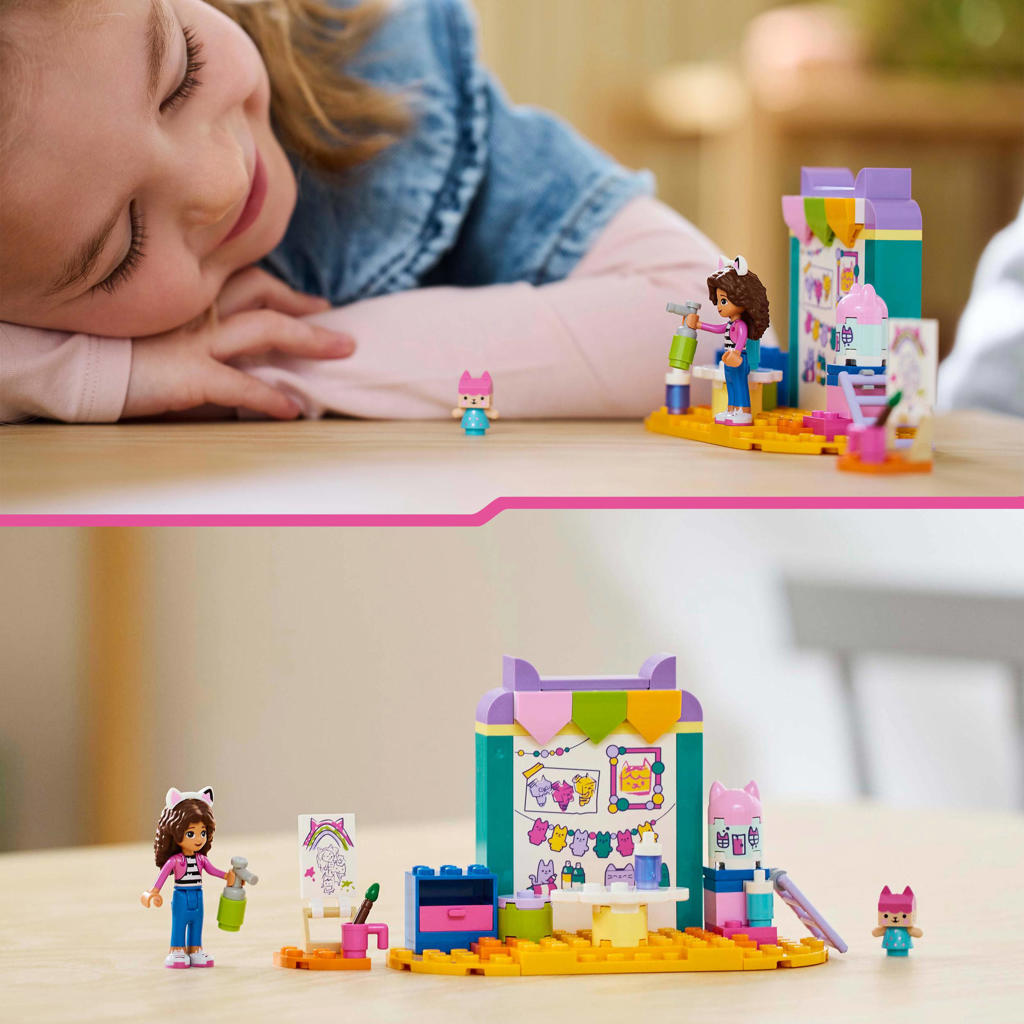 LEGO Gabby's Dollhouse 4+ Gabby's poppenhuis Knutselen met Babykitty ...