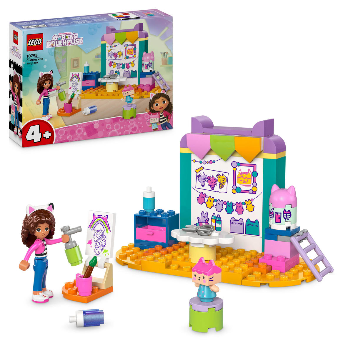 LEGO Gabby's Dollhouse 4+ Gabby's poppenhuis Knutselen met Babykitty ...