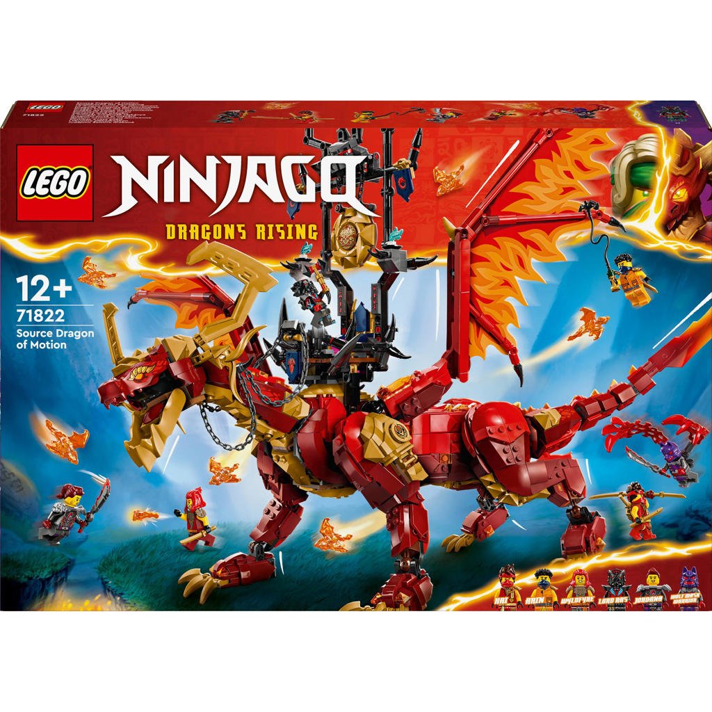LEGO Ninjago Brondraak van Beweging Speelgoed Draak Bouwpakket voor ...