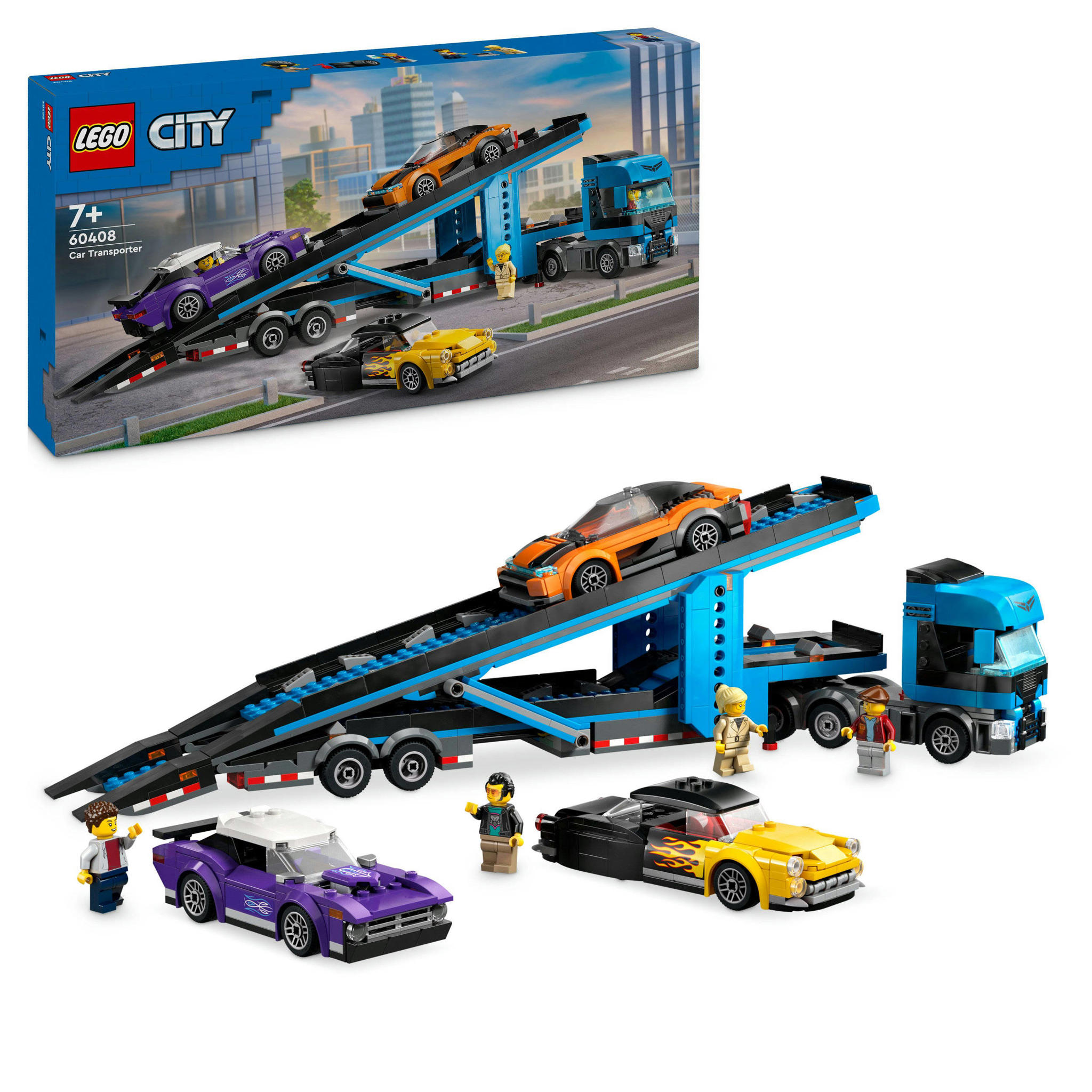LEGO City Transportvoertuig met sportauto's Speelgoed voor Kinderen ...