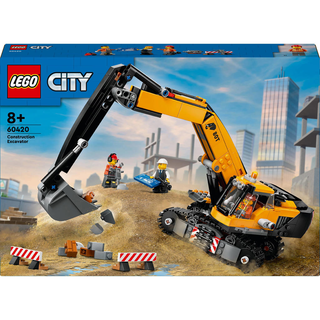 LEGO City Gele graafmachine 60420 | wehkamp