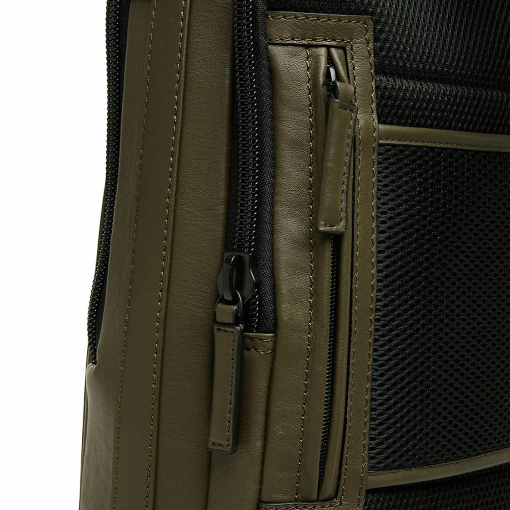 Castelijn & Beerens leren rugzak Nappa X Victor + Tablet kaki | wehkamp