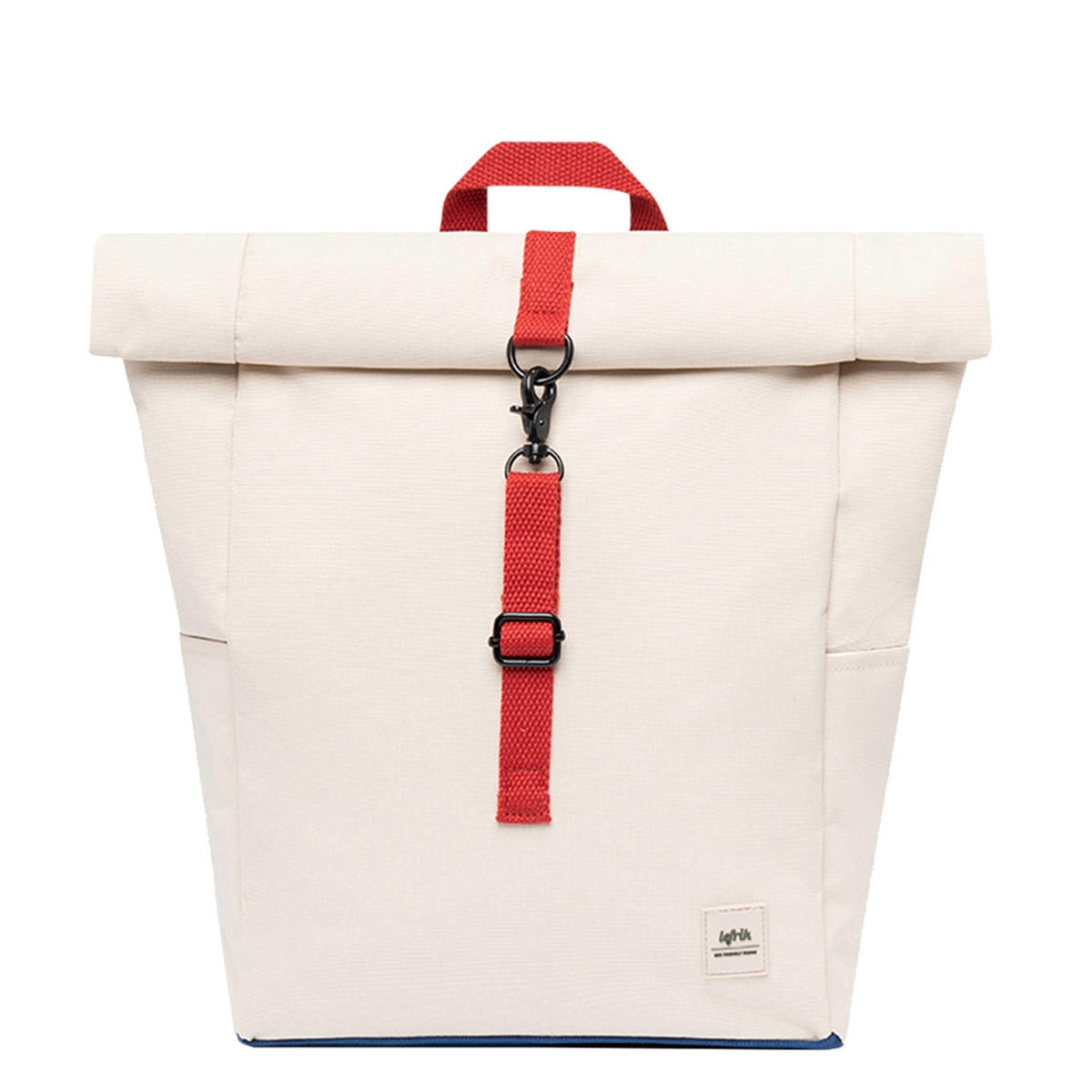 Lefrik rugzak Roll Mini ecru/rood | wehkamp