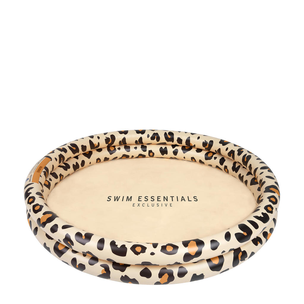 Swim Essentials Beige Leopard Printed Children's Pool 100 cm | wehkamp