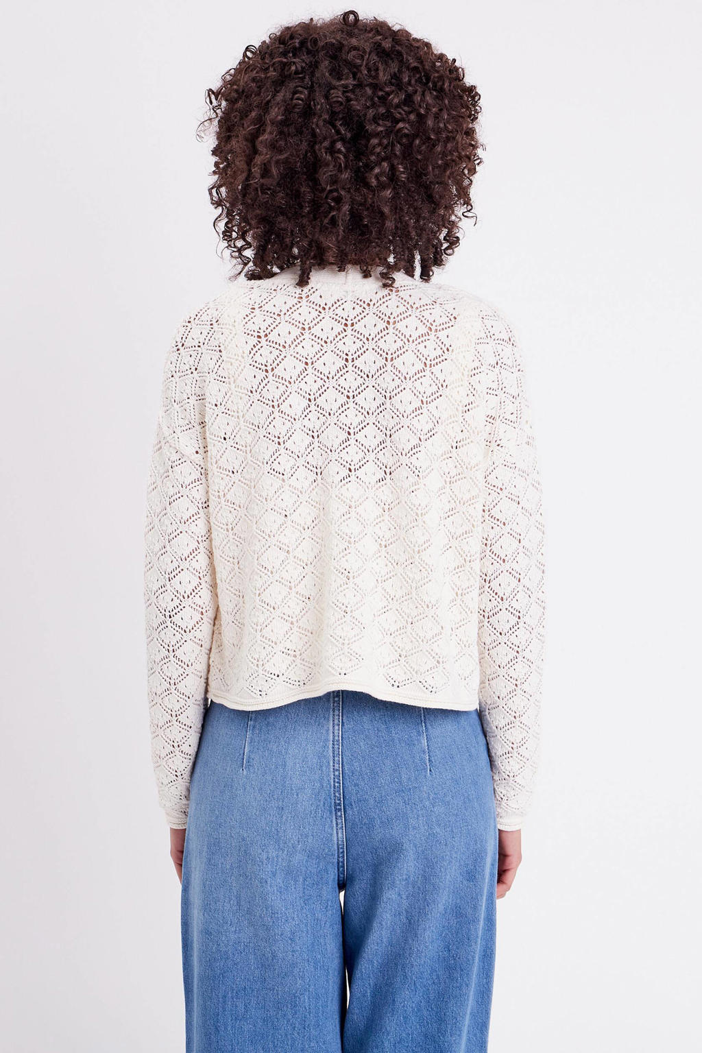 Cache Cache semi-transparant vest ecru | wehkamp