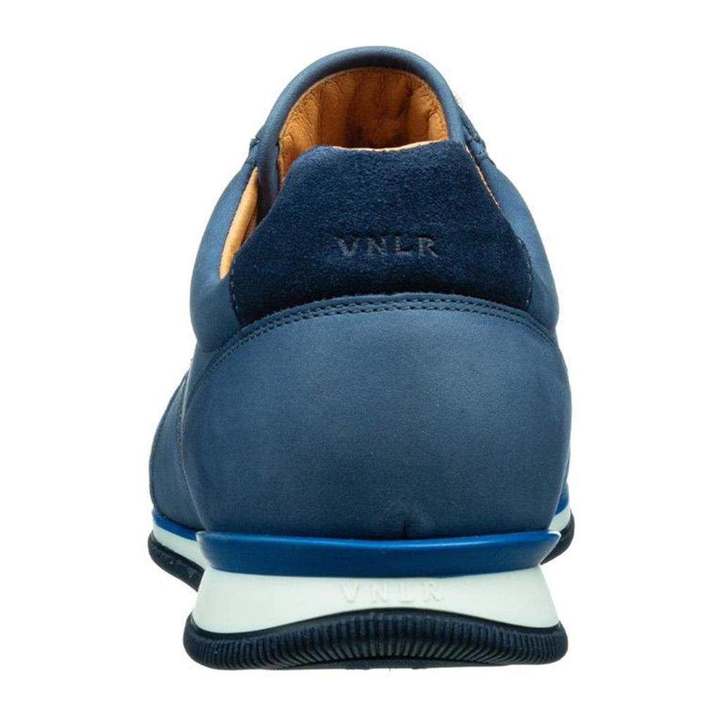 Van Lier Magnus nubuck sneakers blauw | wehkamp