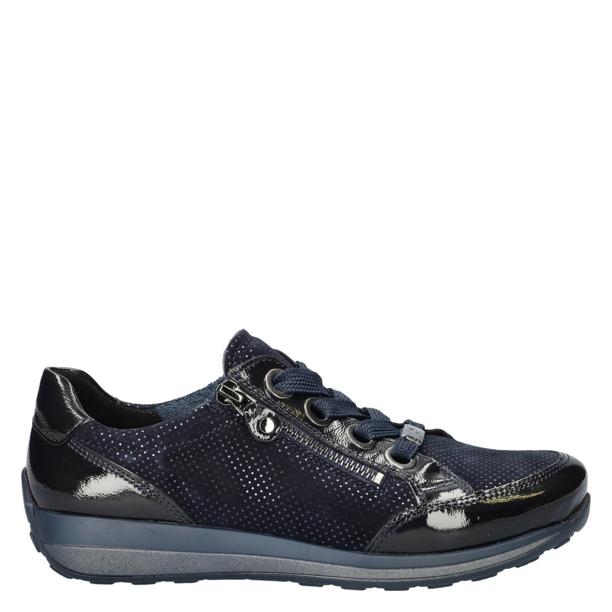 Ara Osaka High Soft leren veterschoenen donkerblauw | wehkamp