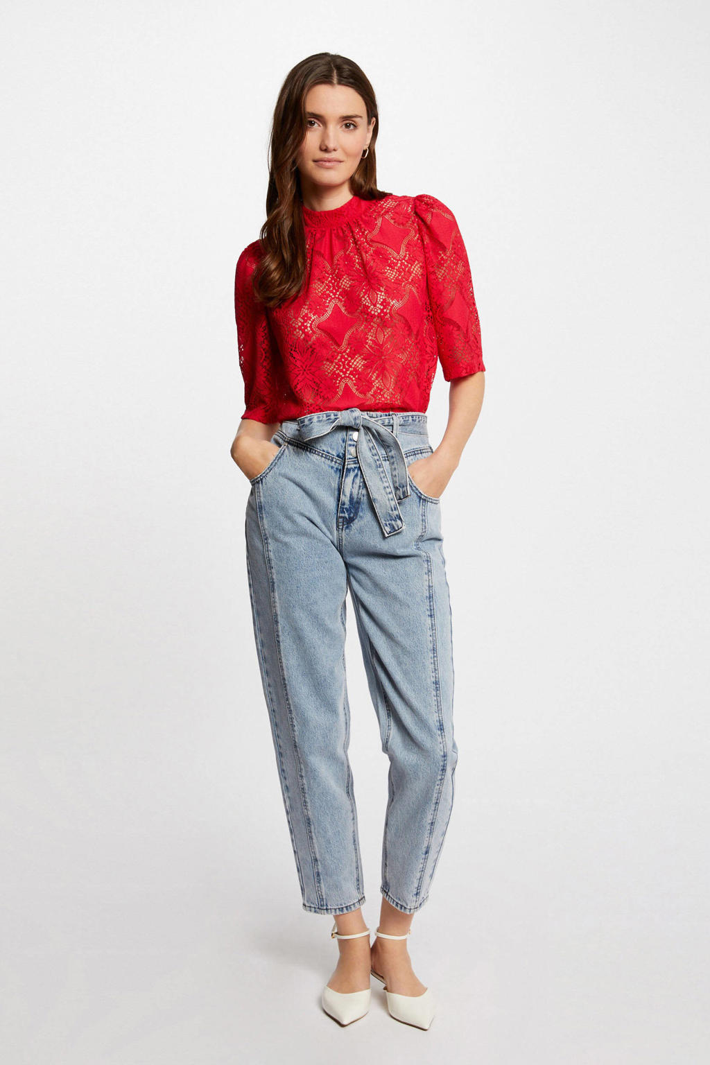 Morgan kanten top rood kopen? | Morgen in huis | wehkamp