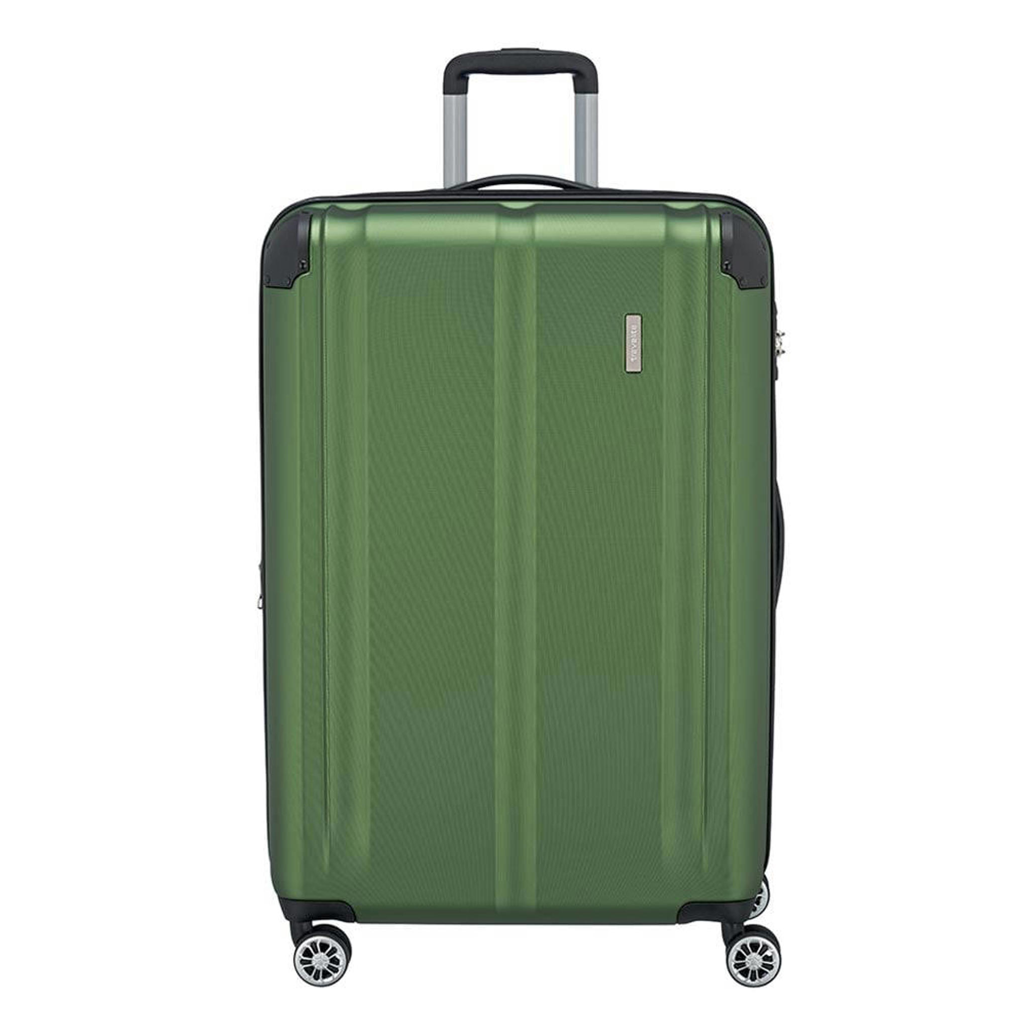 Travelite trolley City 77 cm. Expandable groen | wehkamp