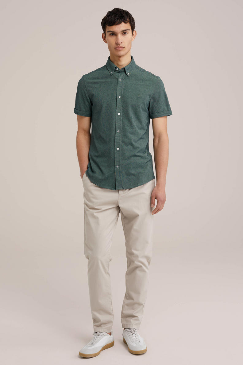 WE Fashion slim fit overhemd dark green | wehkamp